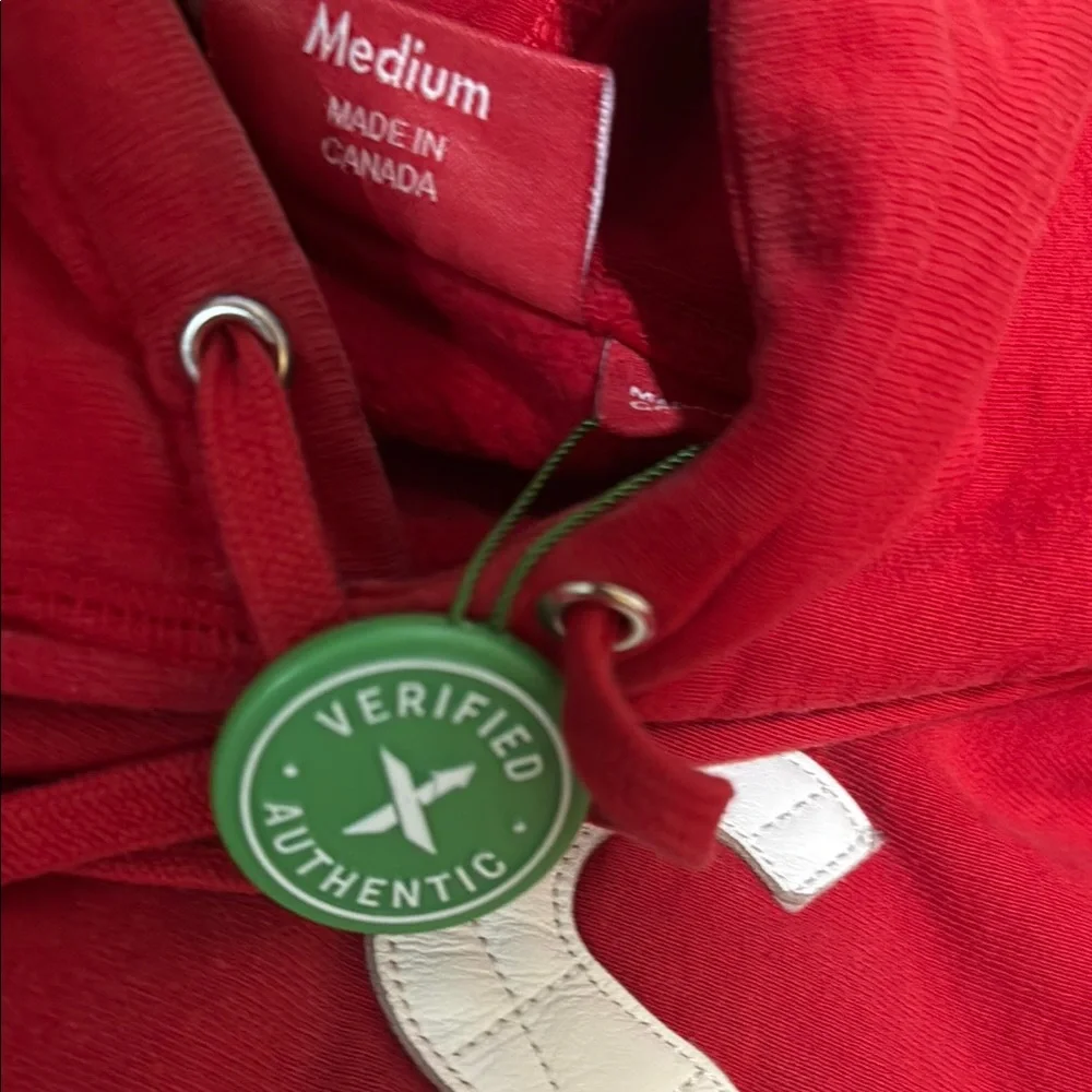 Supreme | Sweaters | Red Hoodie With White Lettering | Poshmark
